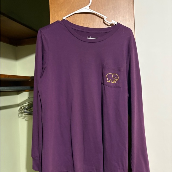 ivory ella | Tops | Ivory Ella Deep Purple Long Sleeve With Elephant ...